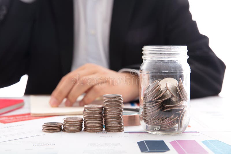 Male Financial Practitioners are Working Hard Stock Photo - Image of ...