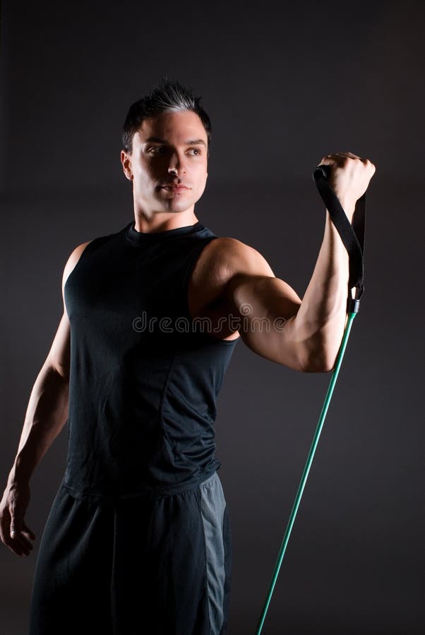 Male fitness model stock image. Image of strong, fitness - 28357773