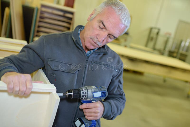 Male Furniture Worker Working Stock Photo - Image of artisan ...