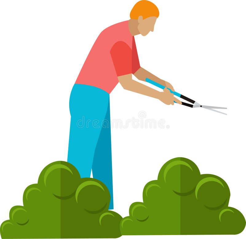 Trimming Bush Stock Illustrations – 1,457 Trimming Bush Stock ...