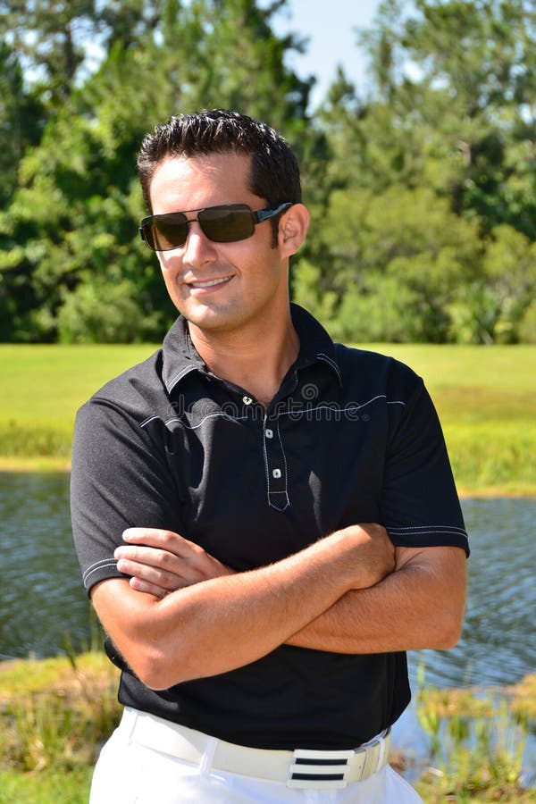 Male Golfer stock photo. Image of golfing, play, fairway - 44132296