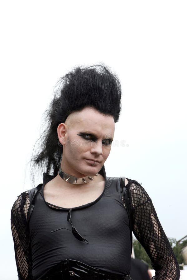 Male goth posing editorial image. Image of dark, pose - 15313845