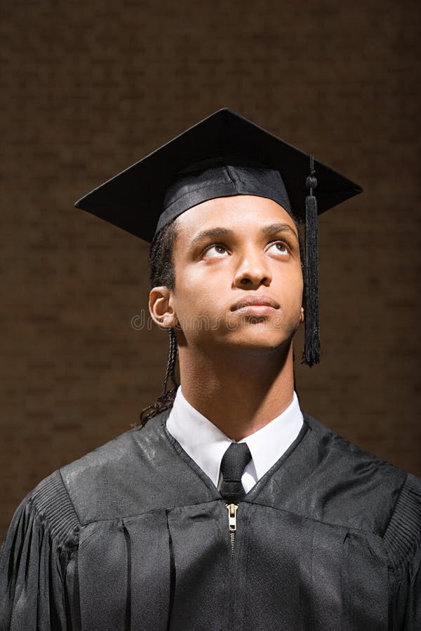 Graduate Looking at Cropped Dean with Friend Stock Image - Image of ...