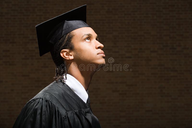 Male Graduate Jumping for Joy Stock Photo - Image of energy, jumping ...