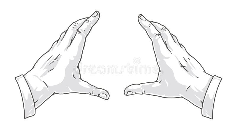 Male Grasping Hands Colorful Element Stock Vector Illustration Of Designer Examine 266398227