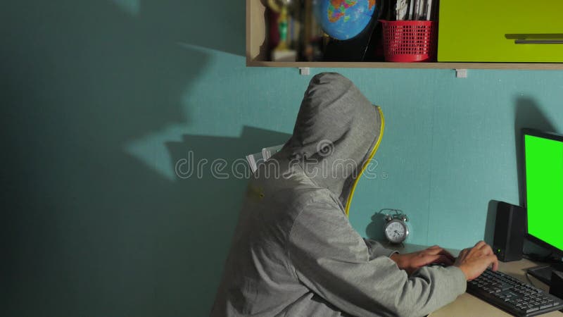 Male Hacker Internet Working on a Computer. Man Hacker in Hood Hiding ... Male Hacker Internet Working on a Computer. Man Hacker in Hood Hiding ...