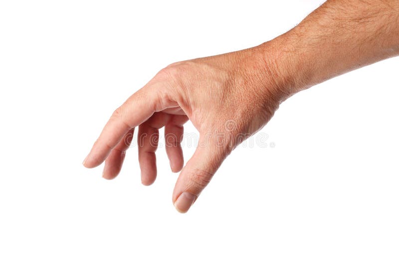 Male hand stock image. Image of nonverbal, cutout, signal - 7045931