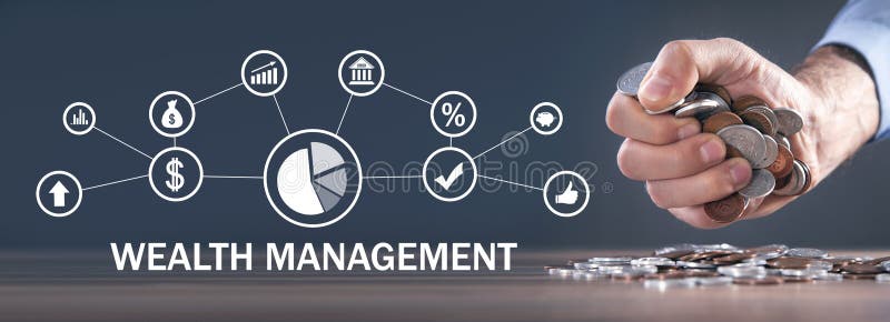 Male Hand with a Coins. Wealth Management Stock Photo - Image of income ...