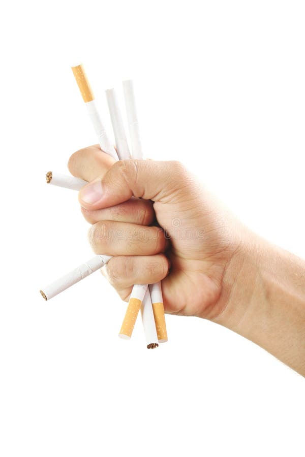Man Crushing a Cigarettes stock photo. Image of crushing - 30613818