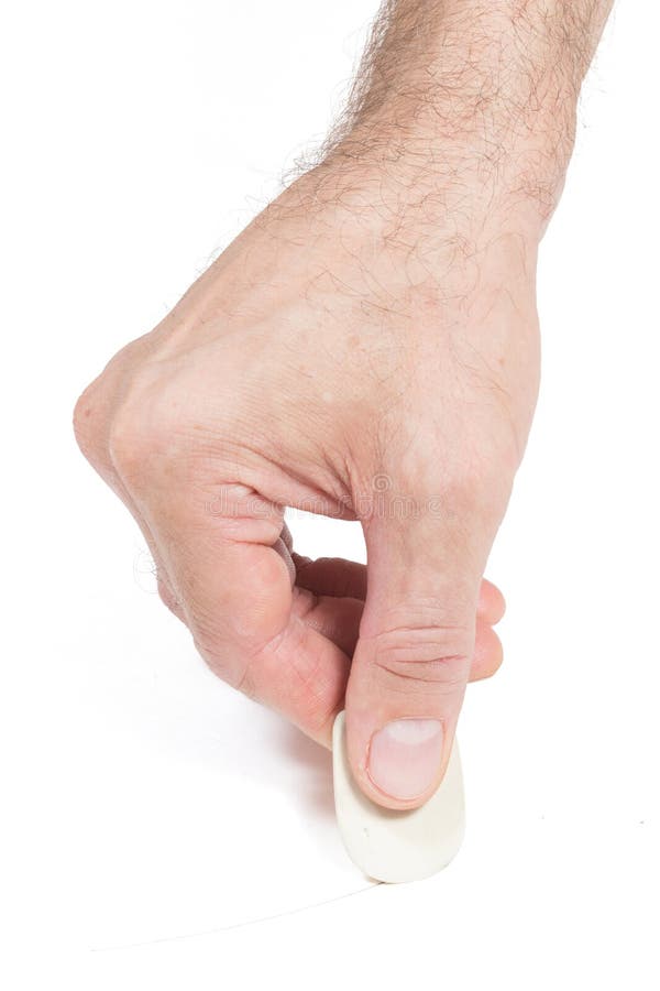 Adult Man Erasing On White Board Stock Image - Image of workshop ...