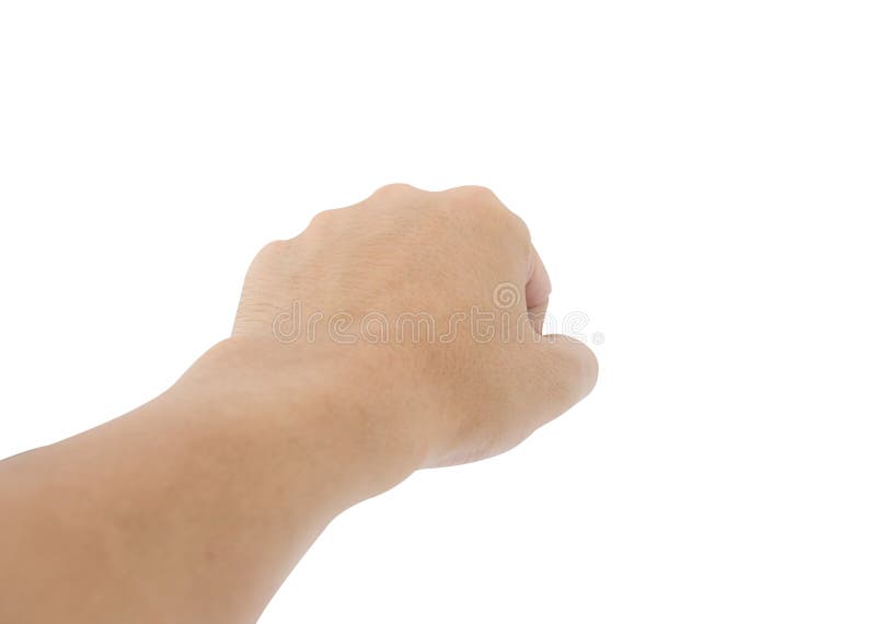 Male Hand with Gesture on the Isolated Stock Image - Image of isolated ...