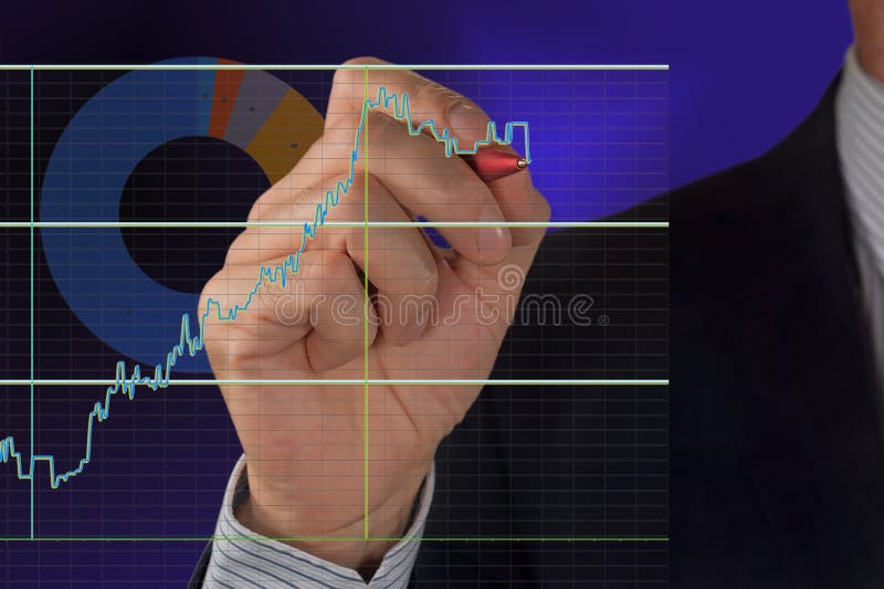 Male hand and graph stock image. Image of occupation - 61338829