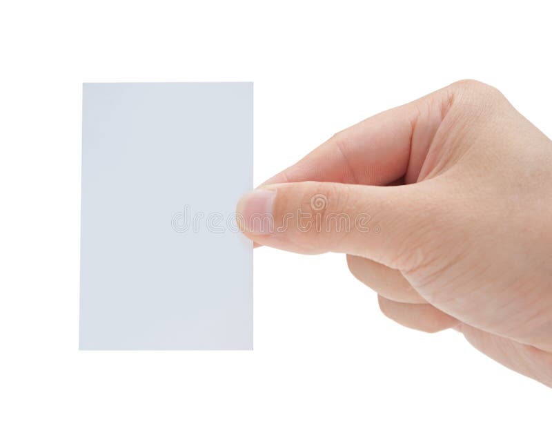 Male Hand Holding Blank Card Stock Image - Image of card, concepts ...