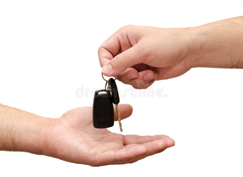 Handing over car key stock image. Image of automobile - 15236475