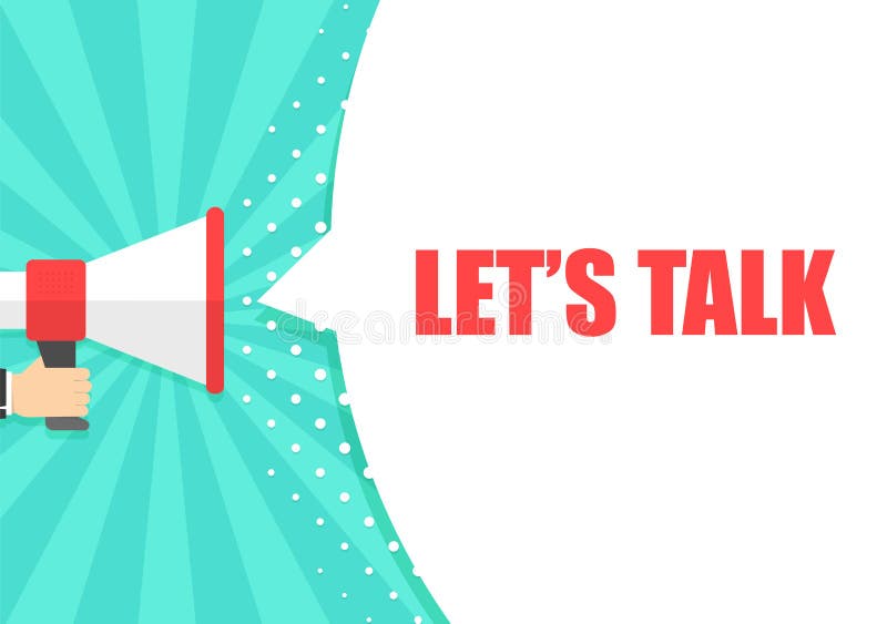 Vector Cartoon Illustration of Let`s Talk Text Stock Vector ... Vector Cartoon Illustration of Let`s Talk Text Stock Vector ...