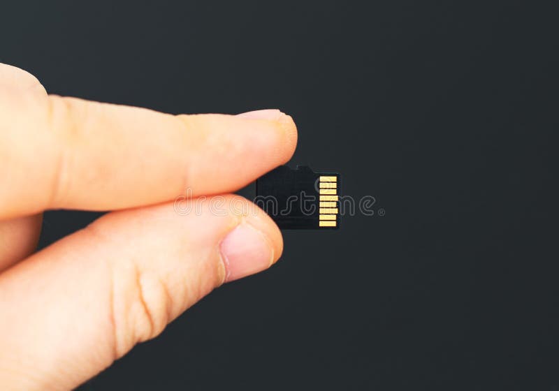 Micro SD card. stock image. Image of computer, disk, information - 52004361