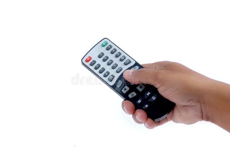 Male Hand Holding a Remote Controller Stock Photo - Image of equipment ...