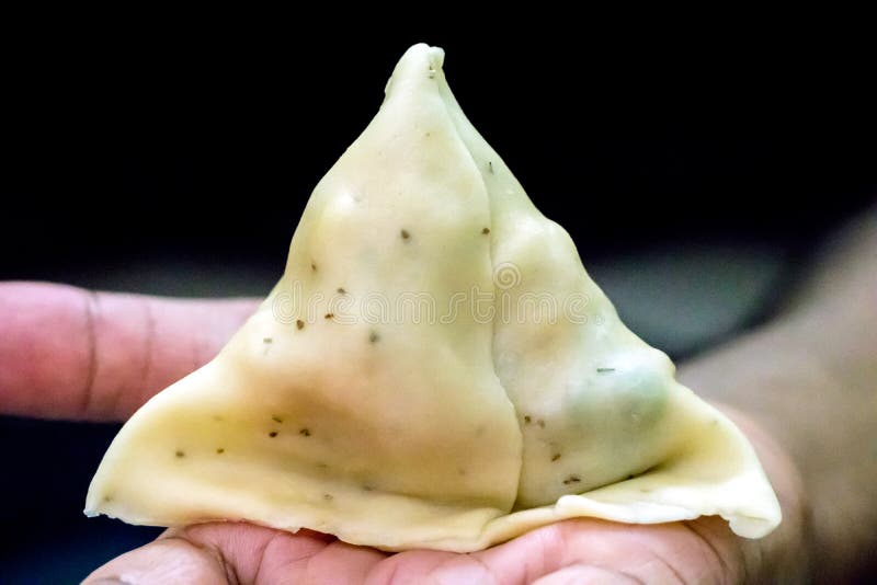 A Male Hand Holding a Samosa Stock Image - Image of cuisine, cooking ...