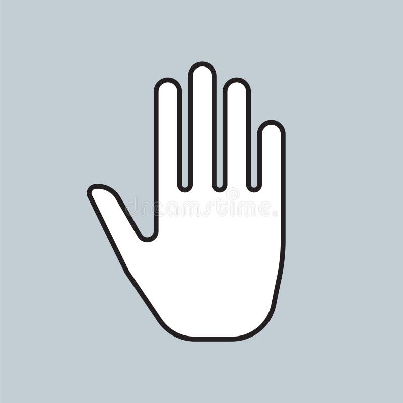 Male Hand Icon for Web and Mobile Design. Vector Illustration Stock ...