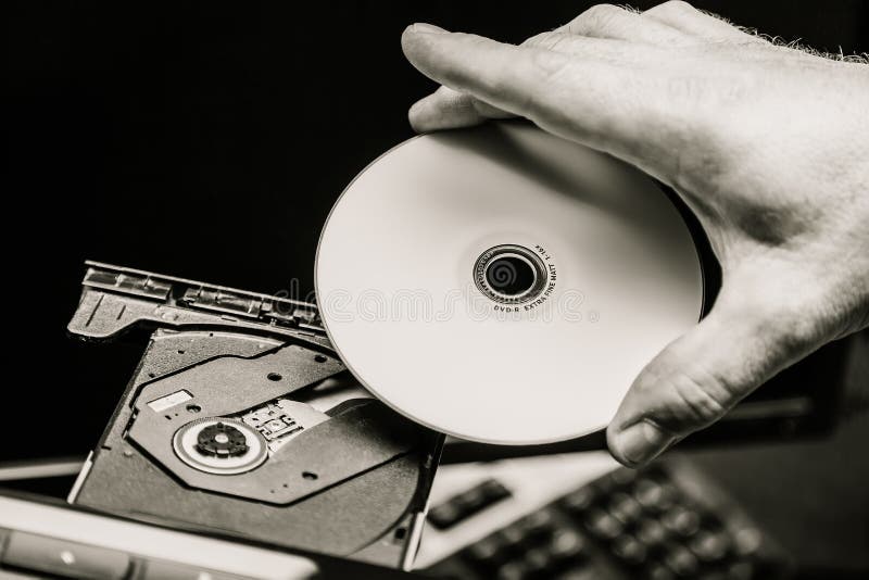Inserting a disk stock image. Image of boom, speaker - 22491583