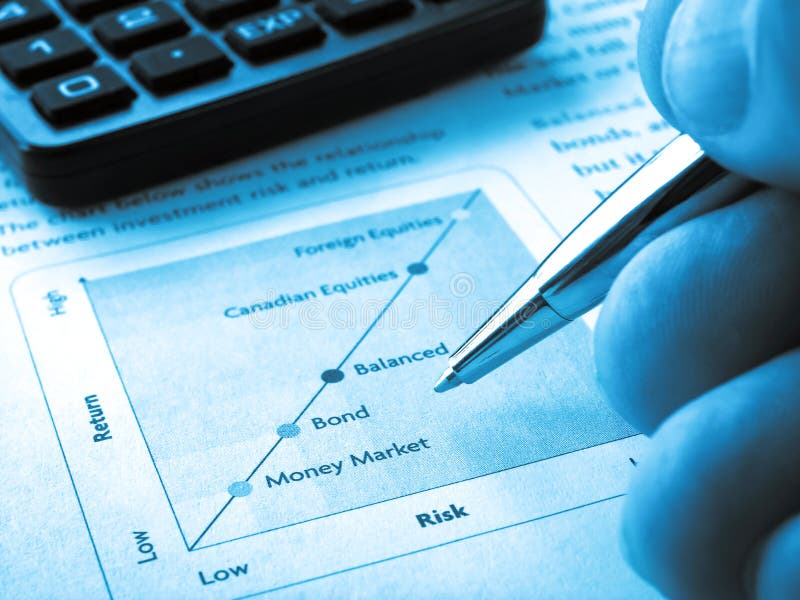 Hand and investment chart stock image. Image of financial - 17461693