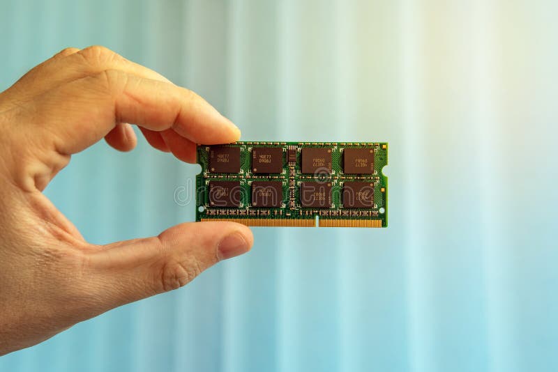 Hand with memory stock image. Image of green, data, electronic - 116626303