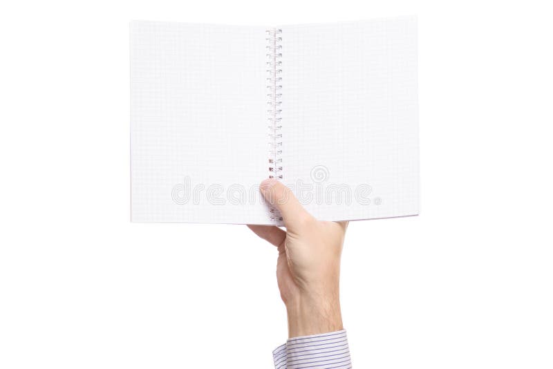 Male hand notepad stock photo. Image of frame, hold - 105668324