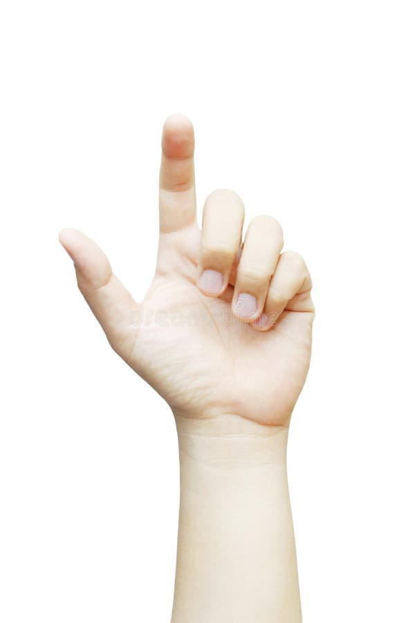 Male Hand Held Up on Blue Sky Stock Image - Image of hand, male: 26871137