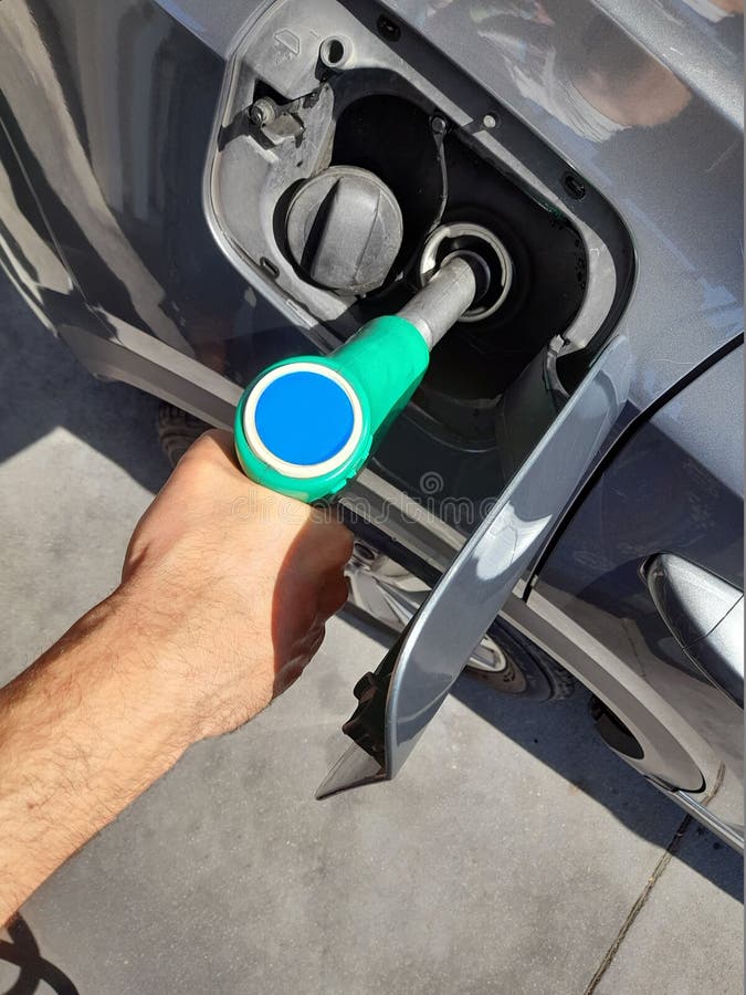 Male Hand Refueling Fuel in His Car Stock Photo - Image of fuel ...