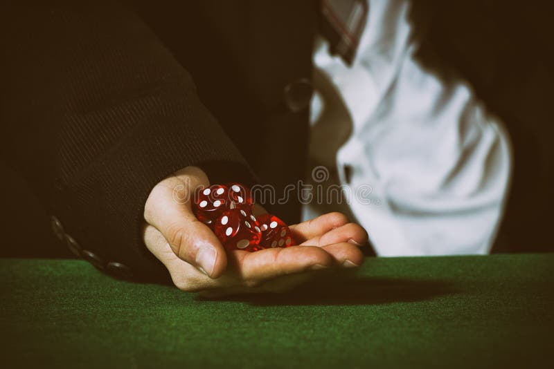 Five Dice. stock image. Image of isolate, white, fraud - 1051139