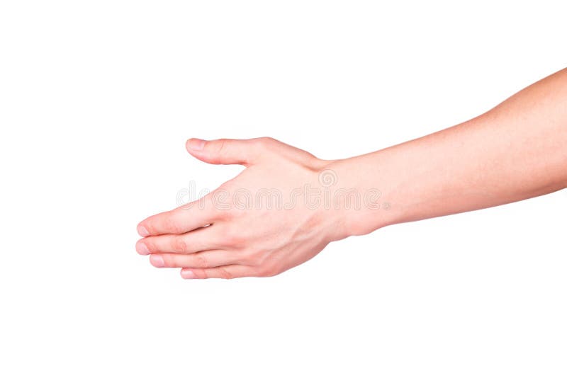 Male Hand Stretching for Handshake Stock Photo - Image of health, hand ...