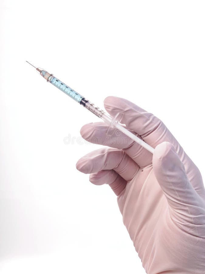 Hand with syringe stock photo. Image of vaccine, hand - 101117054