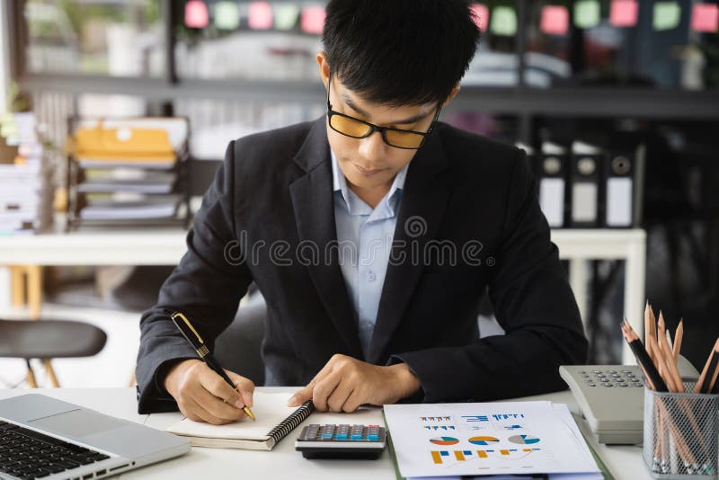 Male Hand Taking Notes on a Notebook Handwritten Note Writing Business ...