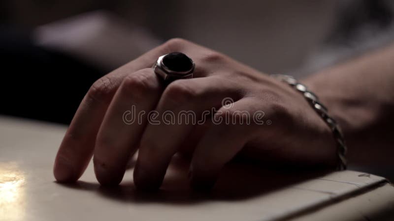 Hand Tapping while Waiting on the Table Stock Video - Video of ideas ...