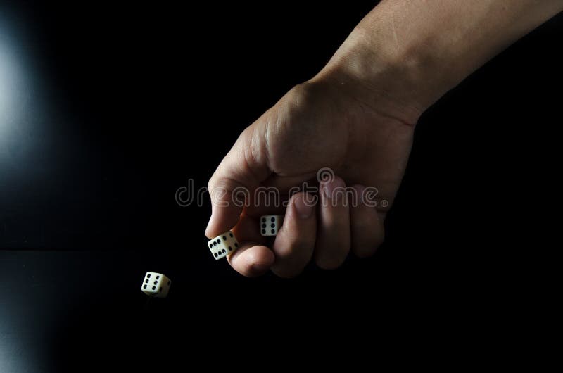 Male Hand Throwing Dice stock image. Image of craps, roll - 6252675