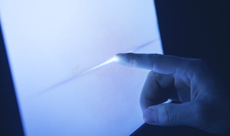 TV Screen on at night stock photo. Image of large, object - 14875020