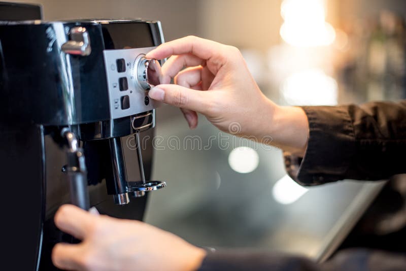 Button Cup of Coffee on the Keyboard. a Stock Photo - Image of lunch ...