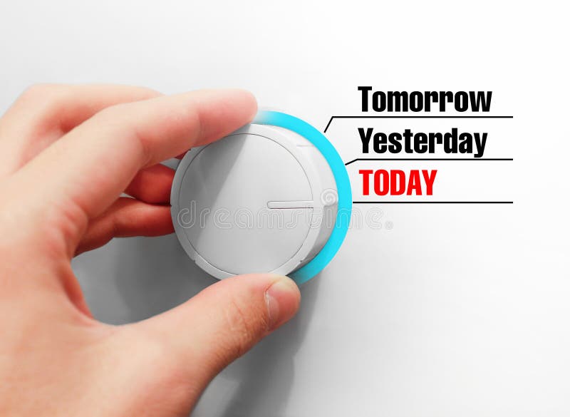 Male Hand Turns the Switch. Switches Days Stock Photo - Image of blue ...
