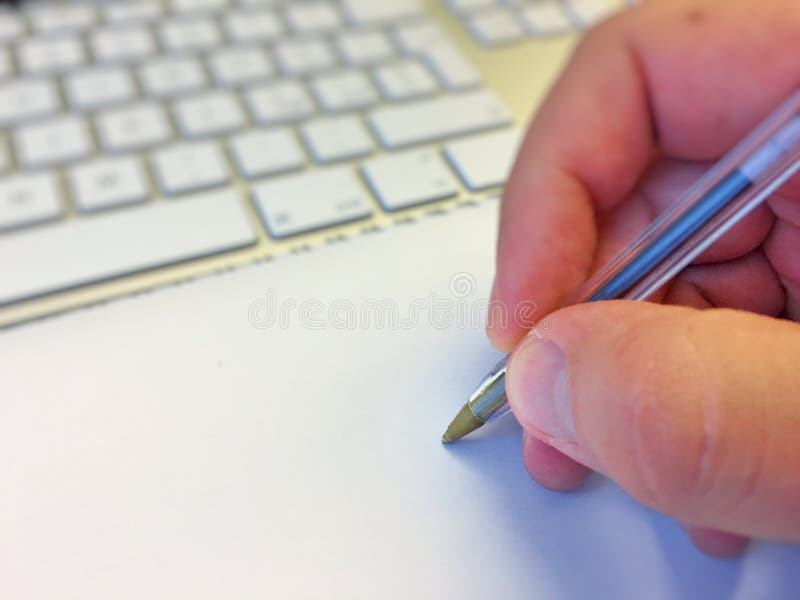 Male hand writing stock image. Image of note, concept - 122508929