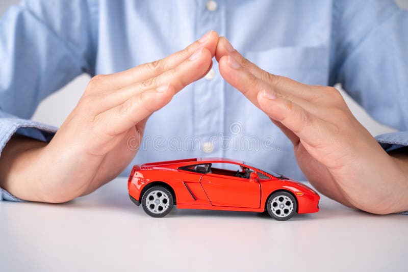 Male Hands and Car As Protection of Car Concept Stock Photo - Image of ...