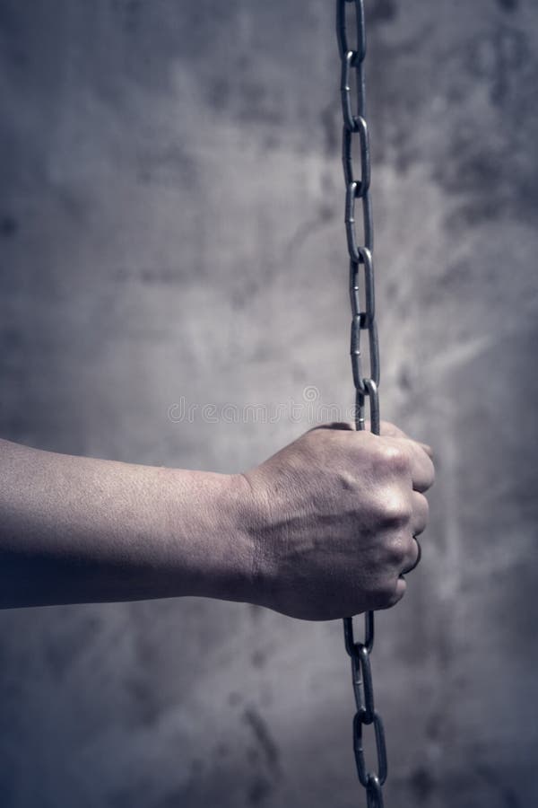 Male hands with chain stock image. Image of stress, male - 67494689