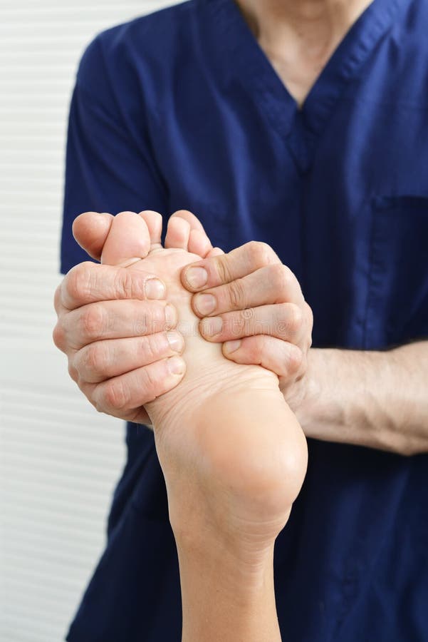 Male Hands Doing Foot Massage Stock Image Image Of Massage Luxury