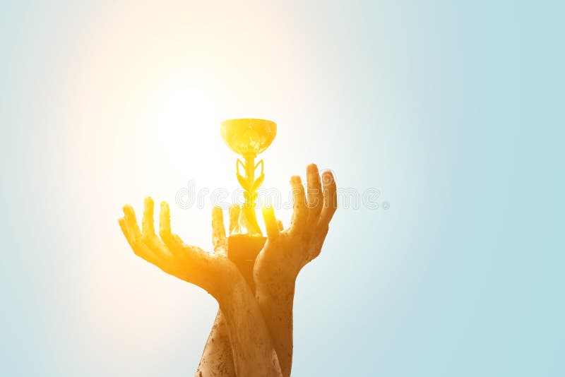 Fighting for Victory. Mixed Media Stock Image - Image of gold, victory ...