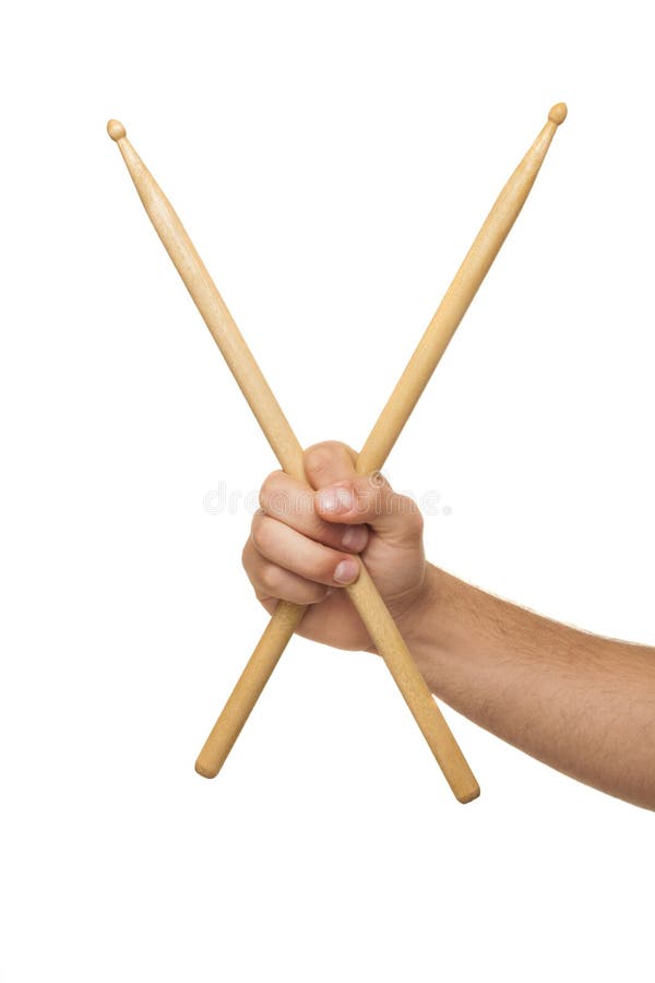 Male Hands Holding Drum Sticks Stock Photo - Image of holding ...