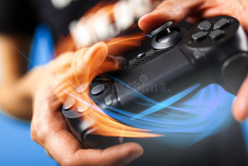 Male Hands Holding a Gaming Controller Stock Image - Image of hand ... Male Hands Holding a Gaming Controller Stock Image - Image of hand ...