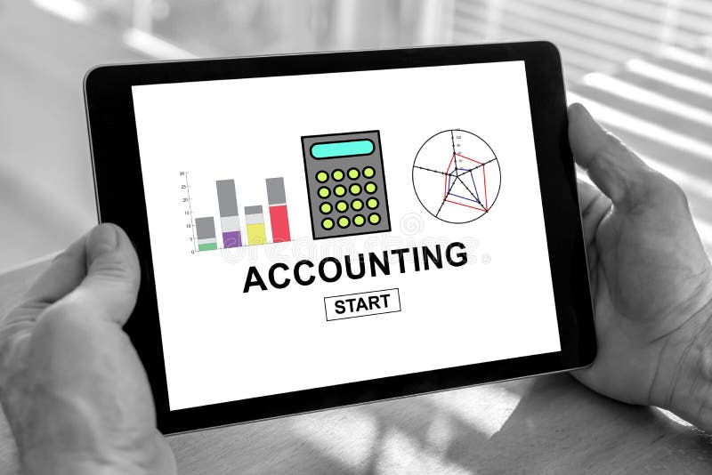 Accounting Concept on a Tablet Stock Image - Image of investment, level ...