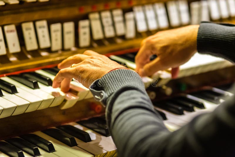 Playing organ stock image. Image of church, music, craftsmenship - 15110595