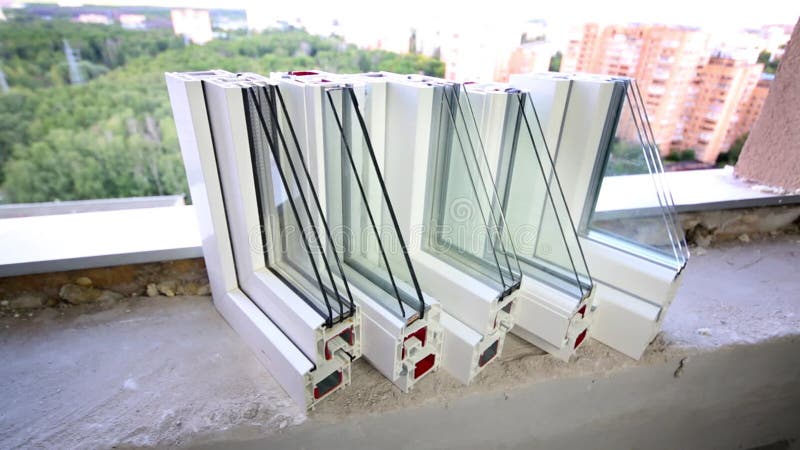 Male Hands Take One of Six PVC Windows Samples Stock Video - Video of ...