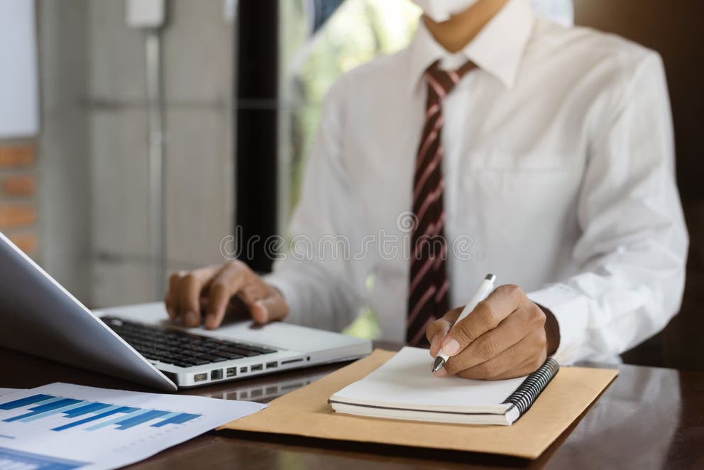 Male Hands Taking Notes on a Handwritten Notepad, Creative Writing ...