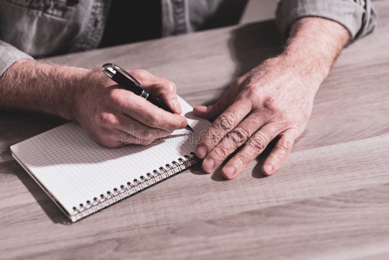 Hands Taking Notes on Notebook Stock Image - Image of professional ...